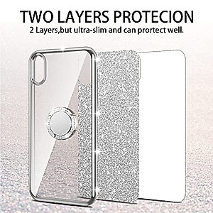 Case for Moto G Stylus 5G 2022 (NOT Moto G Stylus 5G 2021/4G), Motorola Phone Case with Ring Kickstand Lanyard Bumper Shockproof Full Body Protection Case - Silver