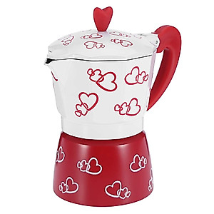 Moka Pot,Aluminum Durable Moka Pot Removable Kitchen Coffee Maker for Home Coffee Bar(L)