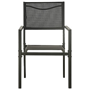 WEHUOSIF 5 Piece Patio Dining Set,Outdoor Dining Set,Garden Dining Set,Terrace Tables and Chairs,Lounge Seat,Garden Furniture,for Homes,Offices,Living Room,Cafes,Steel