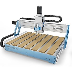 Genmitsu CNC Machine PROVerXL 6050 Plus for Metal Wood Acrylic MDF Carving, GRBL Control, 3 Axis Milling CNC Router Machine, Hybrid Table, Working Area 600 x 500 x 115mm (23.62" x 19.69" x 4.53")