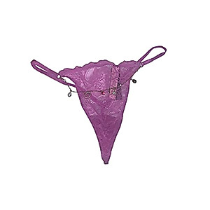 Victoria's Secret Very Sexy Lace V-String Charm Panty Color Berry Gelato Size Small New