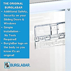 Burglabar 2 Pack - Great for Sliding Patio Door Lock, (Use 2 for doors) for Basement Windows,Child Safety