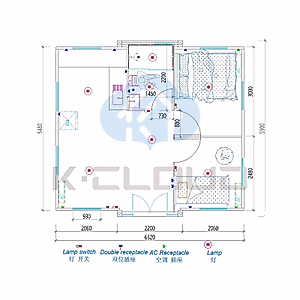 Generic 20FT Expandable Folding Mobile Tiny Home, 2 Bedroom 1 Bathroom Living Room Kitchen, Prefab House, Container Homes, Prefabricated Tiny Homes, White/Grey