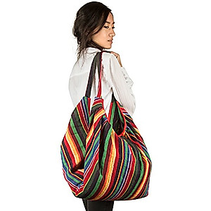 Large Tote Shoulder Bag for Women, Banana Style Casual Comfortable Market Groceries School Books Everyday Purse Travel (Rainbow)