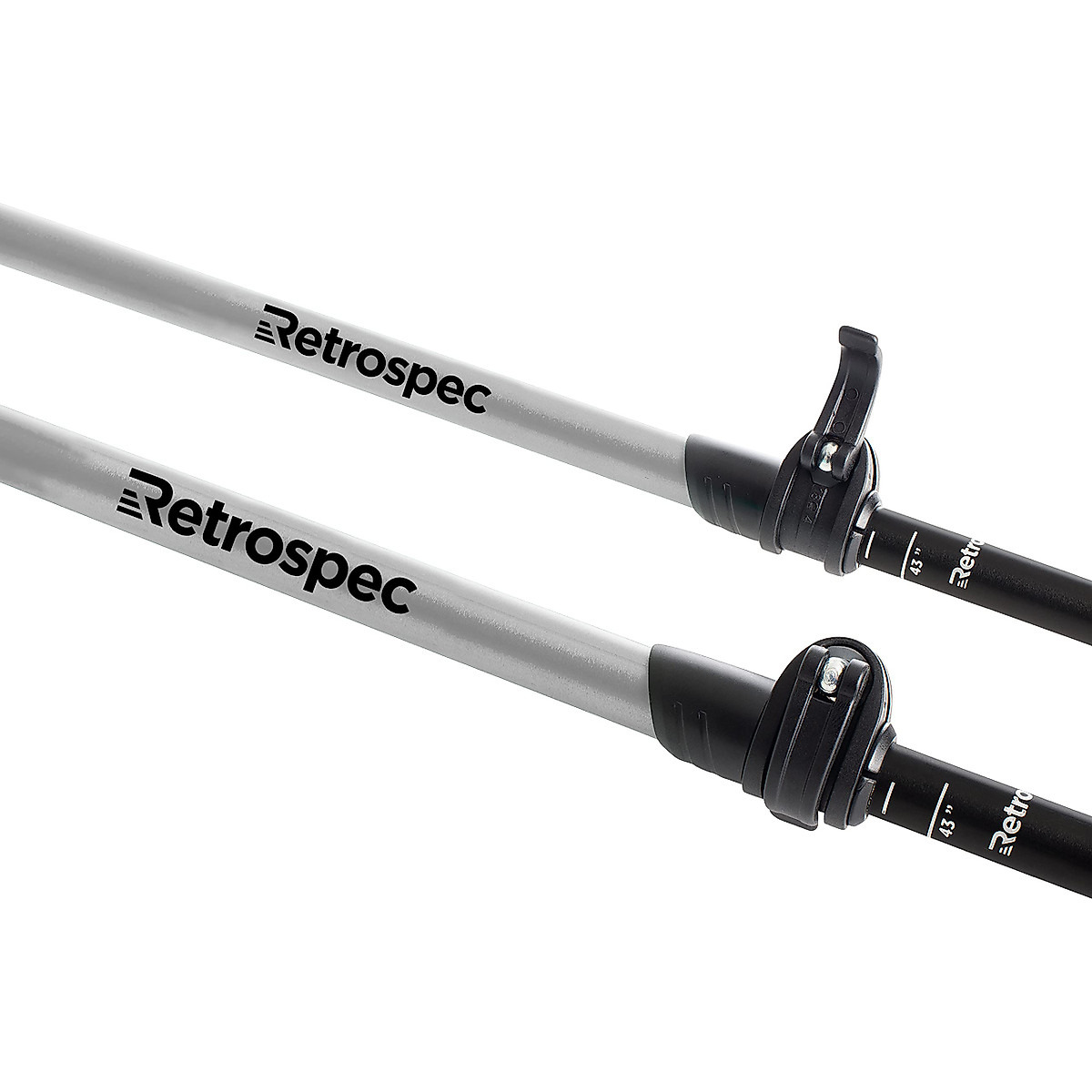 Retrospec Solstice Trekking & Ski Poles for Men & Women - Aluminum w/Cork Grip - Adjustable & Collapsible Lightweight Hiking, Walking & Skiing Sticks - Slate 2020