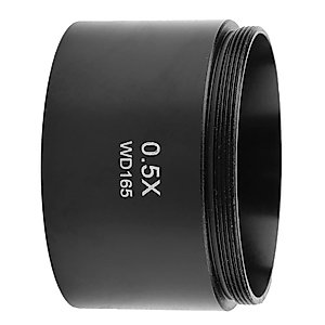 Objective Lens KP - 0.5X Auxiliary Stereo Microscope Assisted Stereoscopic Microscope Objective Lens for Industry Video Microscope 1-7/8" 48mm Mounting