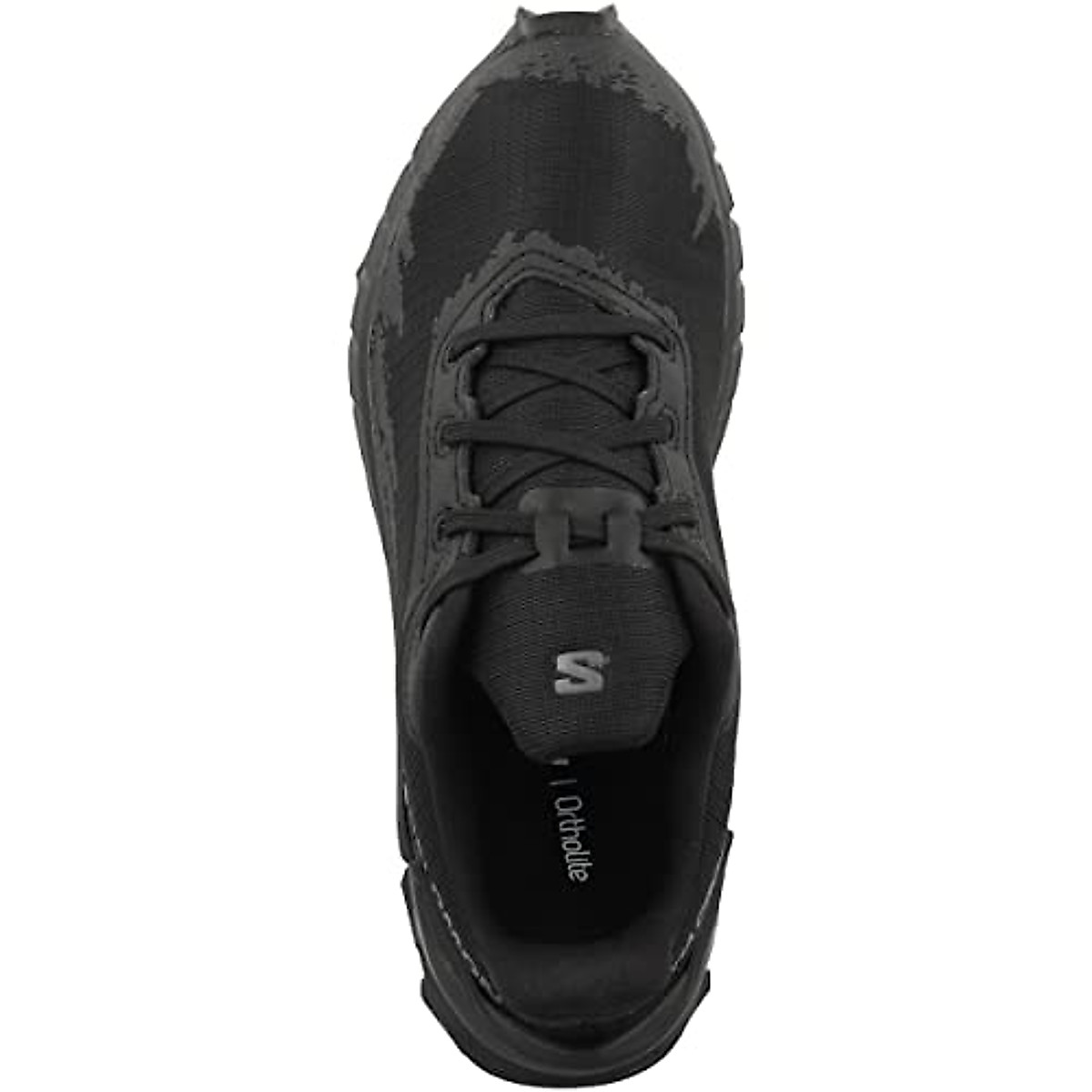 Salomon Women's ALPHACROSS 4 W Hiking Shoe, Black/Black/Black, 7.5