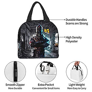 UNYDSVA Game Role Style Lunch Bag Cooler Bag Portable Insulated Lunch Bag Waterproof Tote Bento Bag Lunch Tote B