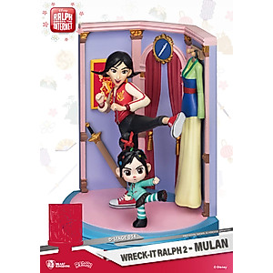 Beast Kingdom Wreck-It Ralph 2: Mulan DS-054 D-Stage Statue, Multicolor, 6 inches