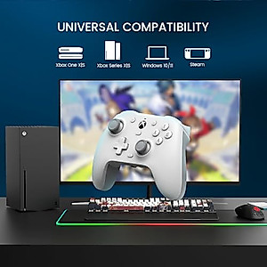 GameSir G7 HE C Wired Xbox Controller,Officially licensed Controller with Hall Effect Joysticks for Xbox Series X|S, Xbox One, Windows 10|11,Xbox Officially licensed Controller (White)