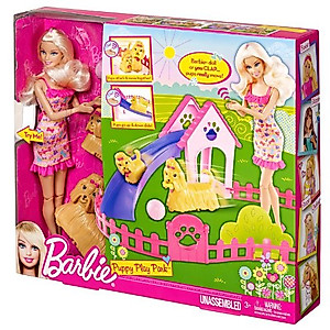 Barbie Puppy Play Park and Barbie Doll Giftset