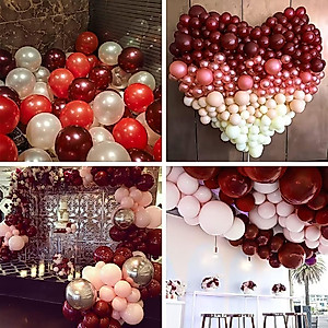 Balloon Decorating Strip Kit for Arch Garland with 2 Pcs Balloon Ribbon, 2 Pcs Tying Tool, 2 Ballon Flower Clip for Party Wedding Birthday Baby Shower DIY