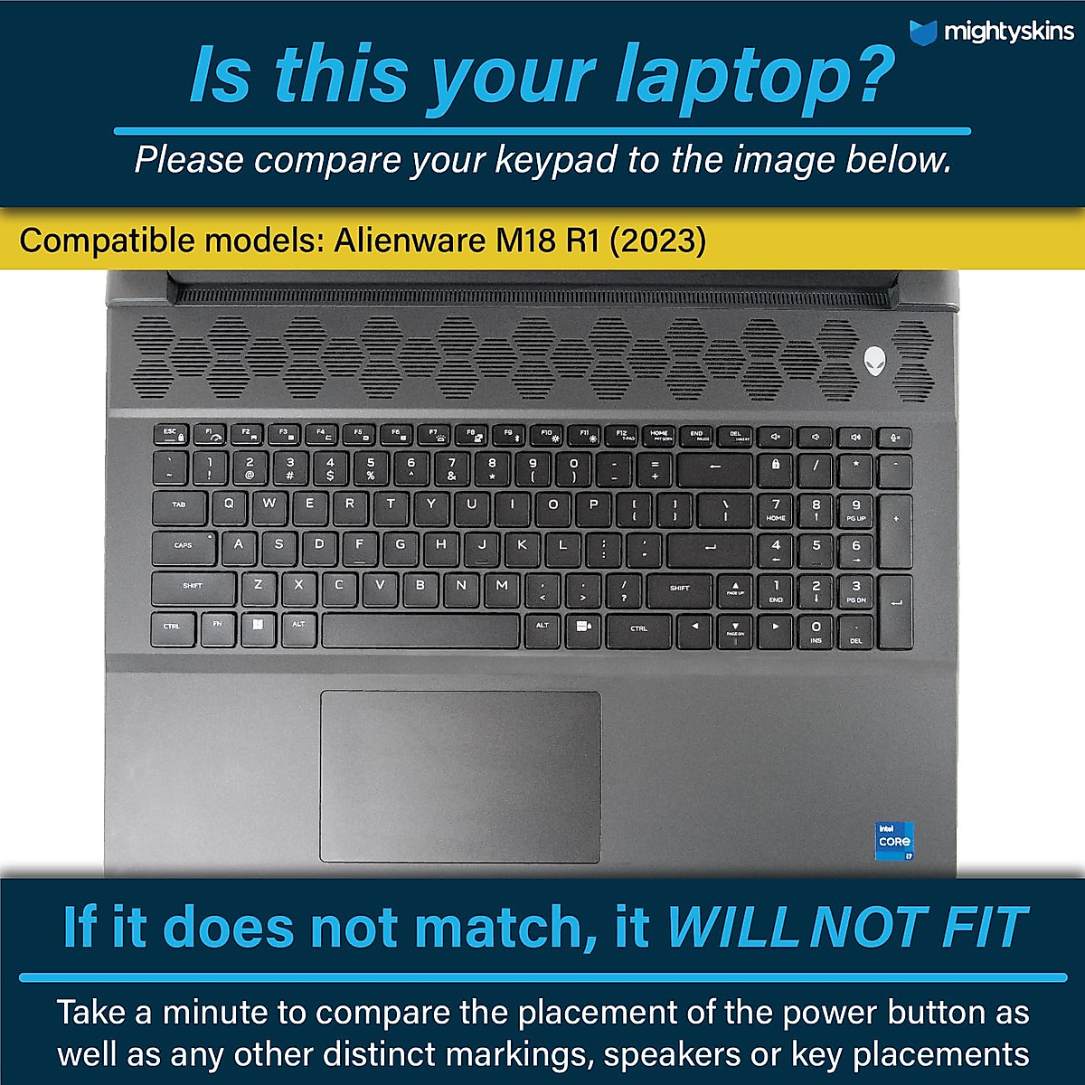 MightySkins Glossy Glitter Skin Compatible with Alienware M18 R1 (2023) Full Wrap Kit - Astro Sky | Protective, Durable High-Gloss Glitter Finish | Easy to Apply & Change Styles | Made in The USA