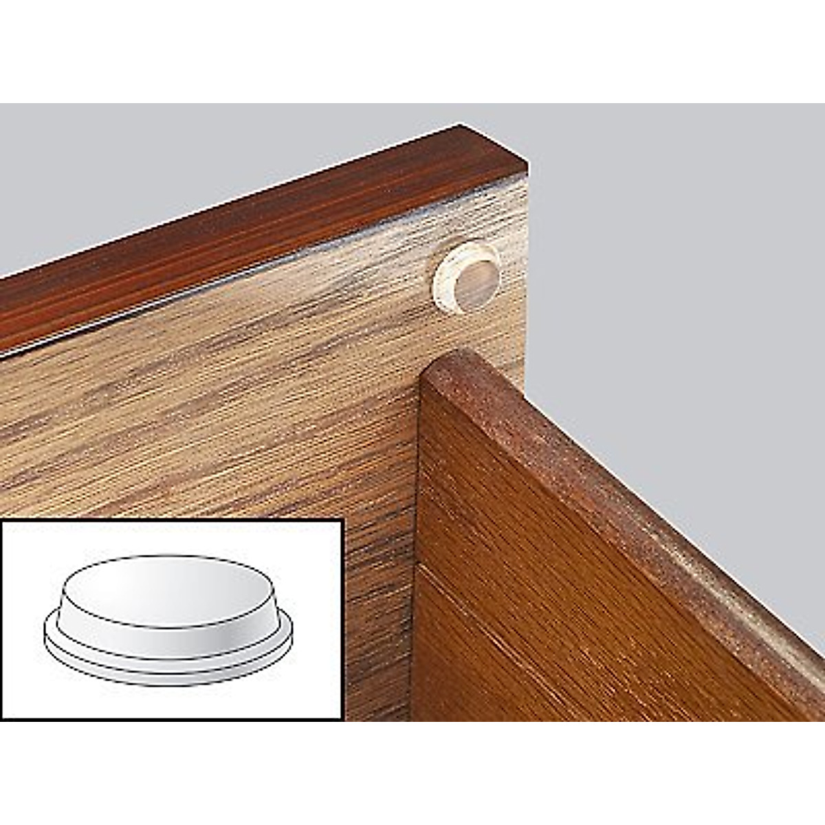 Pack of 200 Cabinet Door Bumpers - 1/2” Diameter Clear Adhesive Pads for Drawers, Glass Tops, Cutting Boards, Picture Frames, Small Furniture