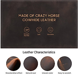 3/12 Leather Pen Case Pack Handmade Drawer Style Detachable Magnetic Pen Case (12 BROWN)…