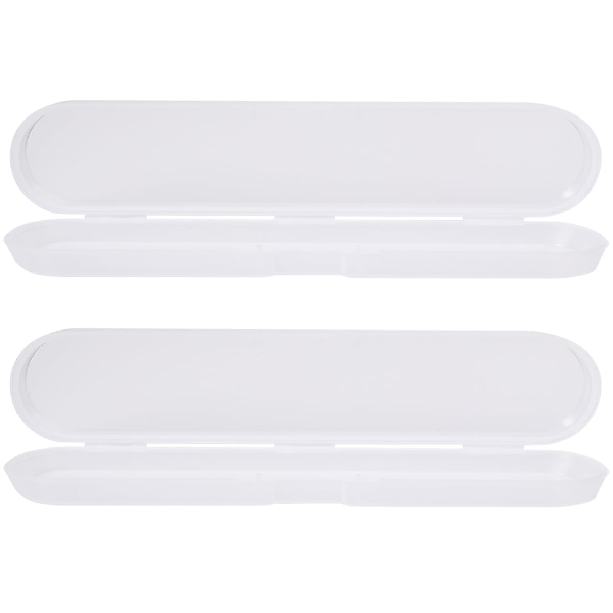 2Pcs Thermometer Case Plastic Digital Thermometer Storage Box Thermometer Containers for Adult 14.5x3x1.5cm (Transparent Color)