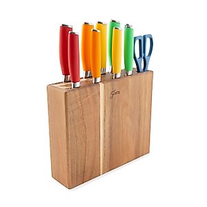 Cambridge 6486Y2FSTA120B Fiesta 11-Piece Solid Cutlery Block