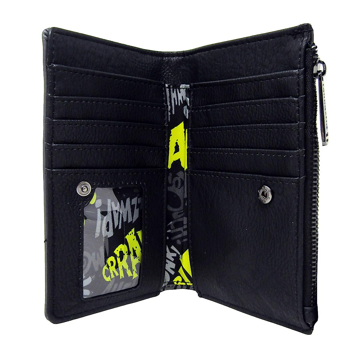 Loungefly x Batman Bat-Signal Gotham City Skyline Flap Wallet (Grey Multi, One Size)