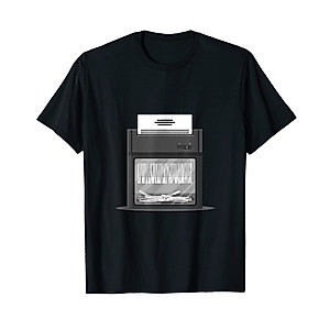 Paper Shredder Office Supply Graphic Art T-Shirt
