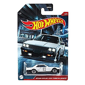 Hot Wheels Themed Auto Selection of Cult Racers, 1:64 Scale Vehicles with Authentic Details & Realistic Decos for Collectors & Kids 3 Years Old & Up