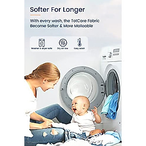 TotAha Light Baby Sleep Sack, Stretchy Sleepsack, Silky Comfort, Buttery Soft, Swaddle Transition Sleeping Bag, 2-Way Safe Zippers, Wearable Blanket Baby Sleep Bag for 0-3-6-12-18-24 Months 0.5 TOG