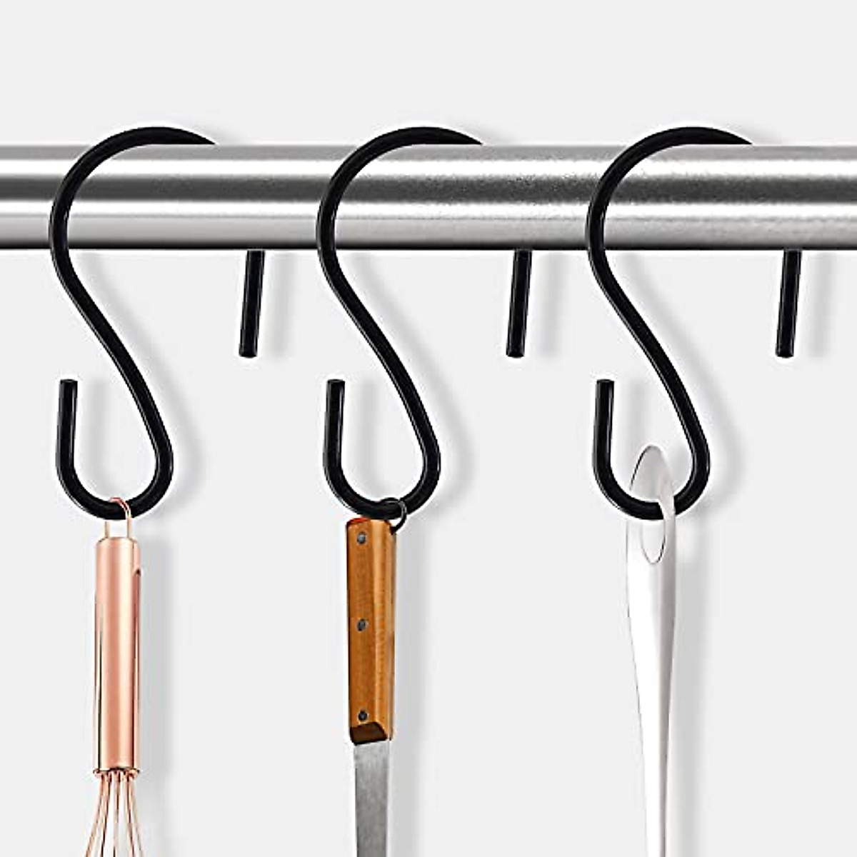 Murtenze 40Pack Iron Mini S Hooks Hanger 1”x 0.6” S Shaped Hooks, Hangers Hanging Hooks for DIY Crafts, Pot, Hanging Jewelry, Key Chain