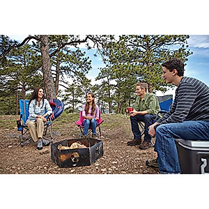 Coleman Big and Tall Camp Chair | Folding Beach Chair | Portable Quad Chair for Tailgating, Camping & Outdoors