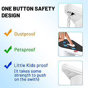 Water Dispenser for 5 Gallon Bottle, Water Dispenser, Electric Water Pump for 5 Gallon Bottle, Rechargeable Water Pump for 5 Gallon Jug, Portable Water Dispenser, Panda-White