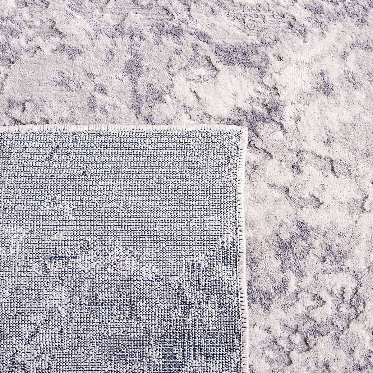 SAFAVIEH Eternal Collection Area Rug - 8' x 10', Light Grey & Grey, Modern Abstract Design, Non-Shedding & Easy Care, Ideal for High Traffic Areas in Living Room, Bedroom (ETL230H)