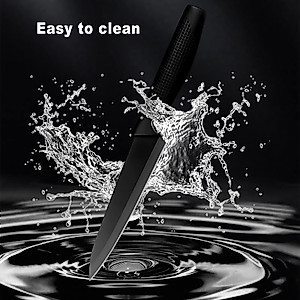 Lomgwumy Paring Knife, 3 Sharp and Durable Fruit Knife, Exquisite and Beautiful, the Black Blade is More Advanced, Fruit Knives Small is Suitable for Most Vegetables, Fruits and Meat