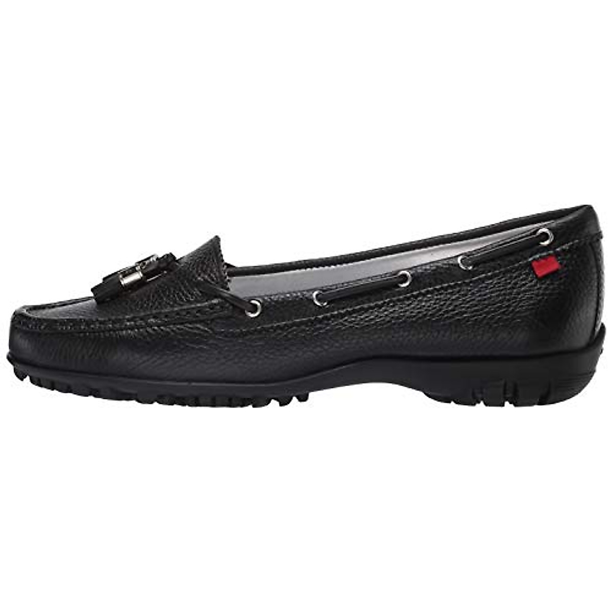 MARC JOSEPH NEW YORK Women's Leather Made in Brazil Spring Street Golf Shoe, Black Tumbled Grainy, 11 M US