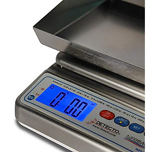 Detecto, Wet Diaper Scale, Mariner Waterproof IP67, 12-lb Capacity, 7.5" X 9.75"
