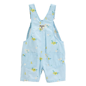 OshKosh B'Gosh Baby Girls World's Best Overalls, White Eyelet Jumper, 24 Months