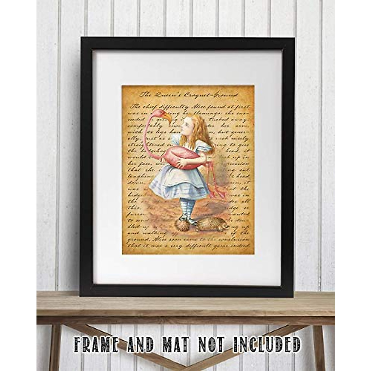 Alice in Wonderland Prints - 8x10 Unframed Wall Art Print Poster - Perfect Alice in Wonderland Gifts and Decorations (The Queen's Croquet)