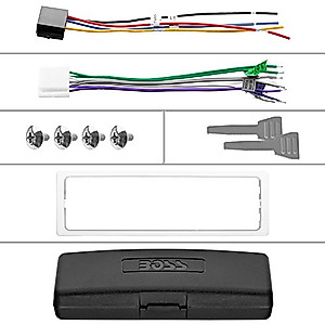 BOSS Audio Systems MR1308UAB Marine Receiver - Weatherproof, Bluetooth Audio, USB, SD, MP3, AM/FM, Aux-in, No CD Player, White, 8.50in. x 8.50in. x 4.00in.
