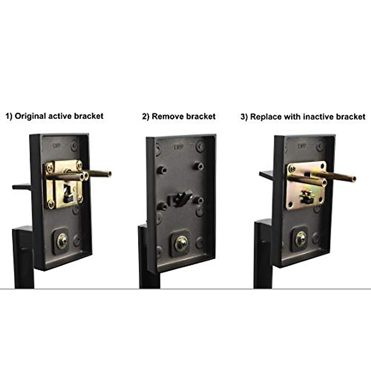 Berlin Modisch Handleset Inactive Dummy Conversion Kit (Satin Nickel)