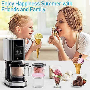 Ice Cream Pint Container and Lid,16oz Cups Compatible with NC301 NC300 NC299AMZ Series Ice Cream Maker,1 Pint Each,Replacement for Ninja Creami Pint,Dishwasher Safe & BPA-Free, 1 PCS Blue