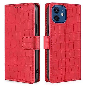 CYR-Guard Phone Cover Wallet Folio Case for Oppo REALME 7 PRO, Premium PU Leather Slim Fit Cover for REALME 7 PRO, Unique Design, Red