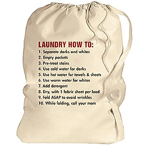 Customized Girl College Student Gift: Canvas Laundry Bag