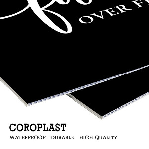 Autravelco Faith Over Fear Yard Lawn Sign Lawn Decoration Props for Outside 12x18 Inch Customized Lawn Sign Metal Lawn Signs with Stakes for Rent House