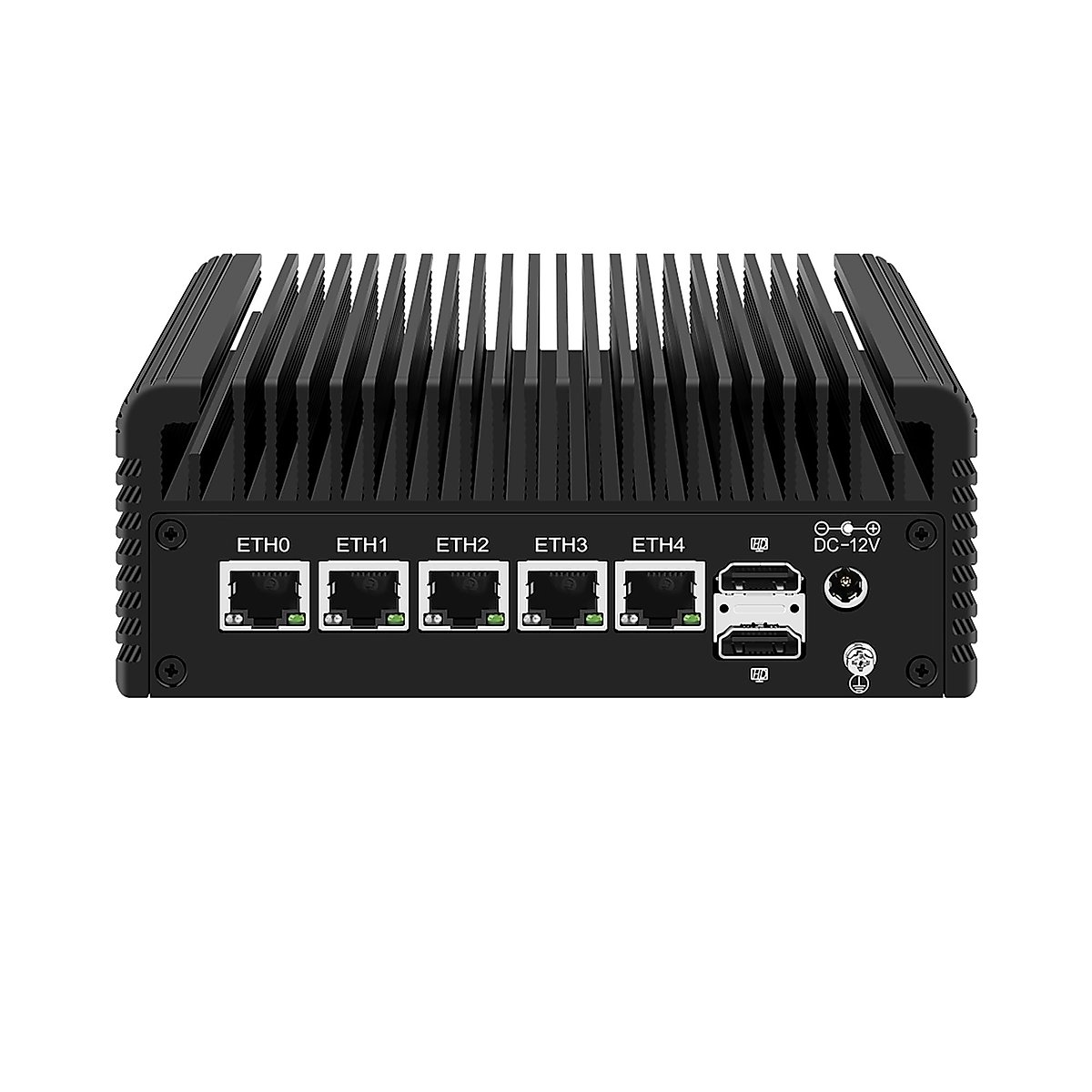 4K Firewall Micro Appliance, 5 Port i226-V 2.5G LAN Fanless Mini PC Intel N100, No DDR5 No NVMe, 2* HDMI, 4xUSB2.0, 1*DP, 1*Type-C, VPN Router PC, OPNsense, Ethernet AES-NI, ESXi Proxmox Host
