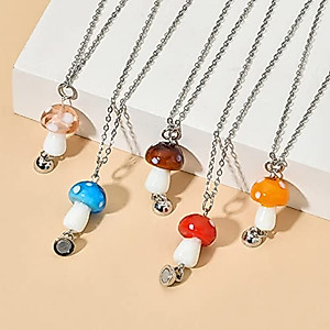 Best Friend Necklaces for 2 Girls Cute Friendship Necklace Gift for Women Magnetic Mushroom Necklace Pendant Birthday Gifts for Her Funny Matching BFF Jewelry for Teen Girls Sister Bestie Couples