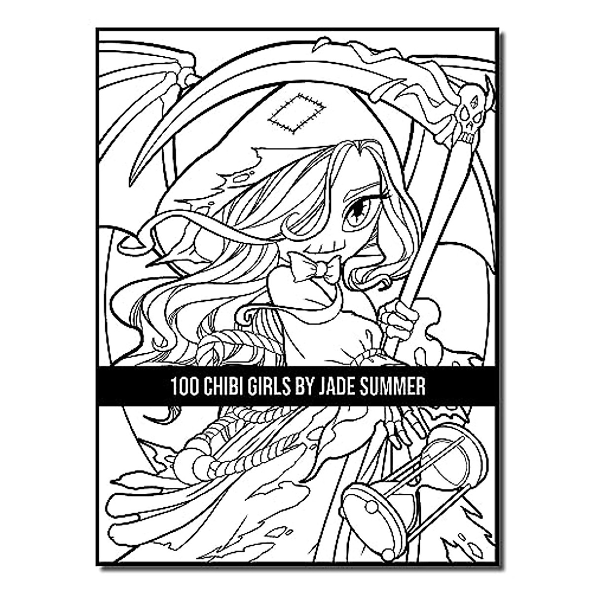 100 Chibi Girls: An Adult Coloring Book Collection with Cute Girls, Fantasy, Horror, Christmas, and More!