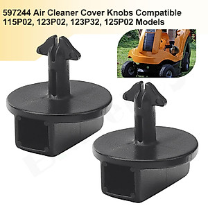 Braveboy 597244 Air Cleaner Cap Knob/Replacement Knob Compatible with B&S Lawn Tractor 123P02, 123P32, 115P02 for Models 115P02-0008-H5, 115P02-0011-H5, 123P02-0002-H5