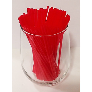 Red 8" Coffee Bar Stirrer Swizzle Stick 500 ct.