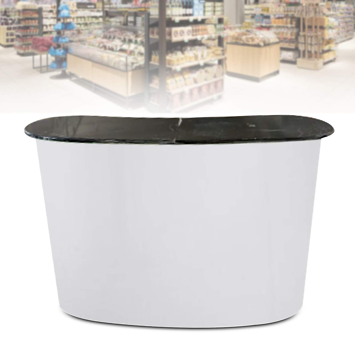 Portable Trade Show Table Pop Up Exhibition Stand Podium Counter Foldable Reception Table Shop Countertop Front Desk Detachable 130 * 40 * 90cm