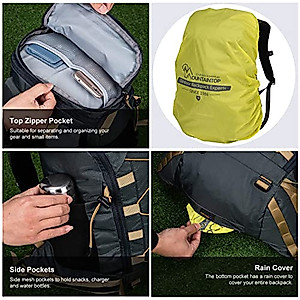 MOUNTAINTOP Hiking Backpack 35L Outdoor Travel Camping Day Pack with Rain Cover for Men Women