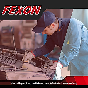 Exterior Outside Front Left Driver Side Chrome Door Handle Compatibal with 2010-2013 Nissan Rogue Replaces 80640-CZ31B 80645-CA000 Smart Entry Keyless