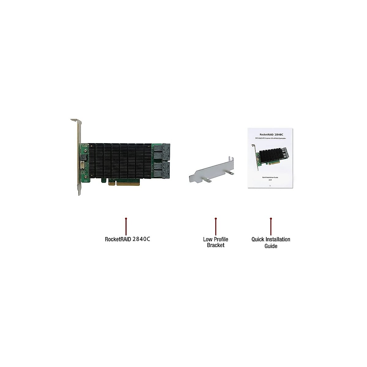 HighPoint Technologies RocketRAID 2840C PCIe 3.0 x8 16-Port 6Gb/s SAS/SATA RAID Controller
