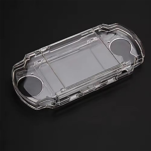 KlsyChry Transparent Hard Shell Case Cover Compatible with PSP 2000/3000, Replacement Protective PSP 2000 3000 Crystal Clear Housing Case